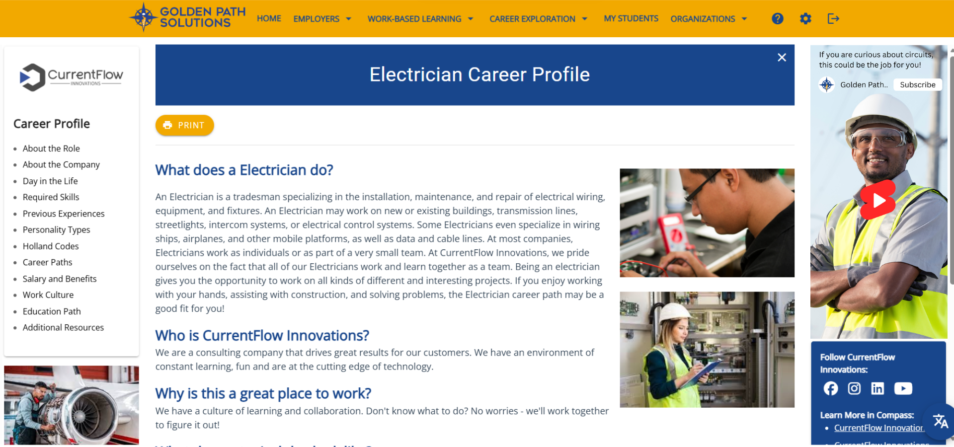 Highlight Your Careers with the New Career Profile Design | Golden Path Solutions